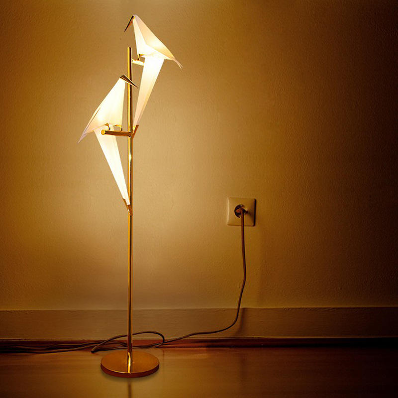 Fancy indoor lighting standing floor lamp with bird shade ETL52014 ...